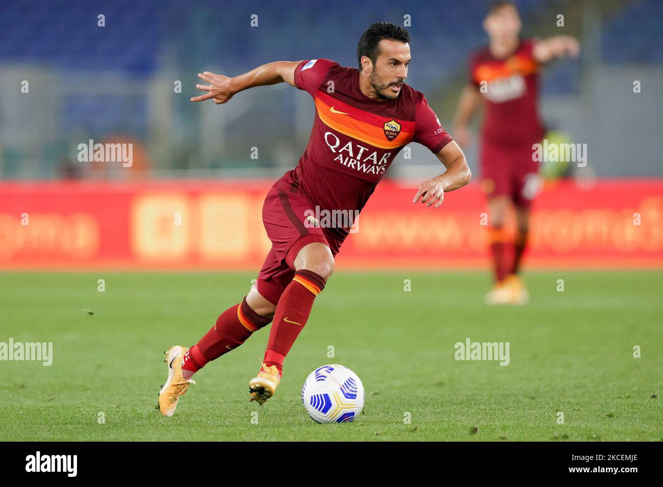 Pedro of AS Roma during the Serie A match between AS Roma and SS Lazio ...