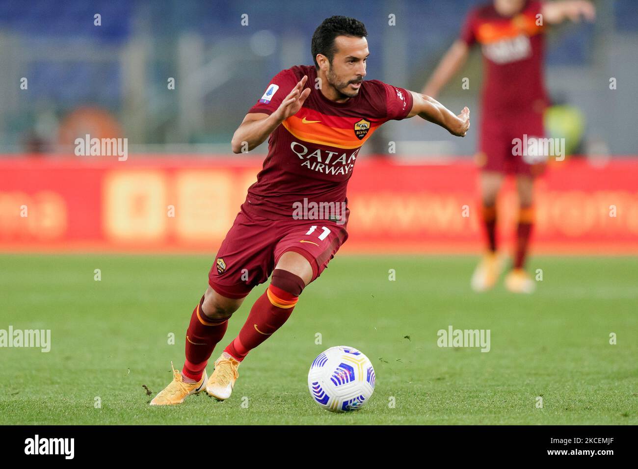 Pedro of AS Roma during the Serie A match between AS Roma and SS Lazio ...