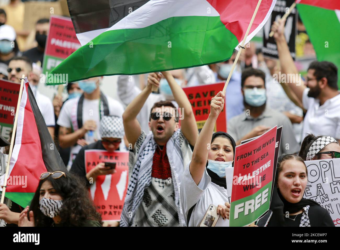 Houstonians gathered in Discovery Green Park on May 15th, 2021, in ...