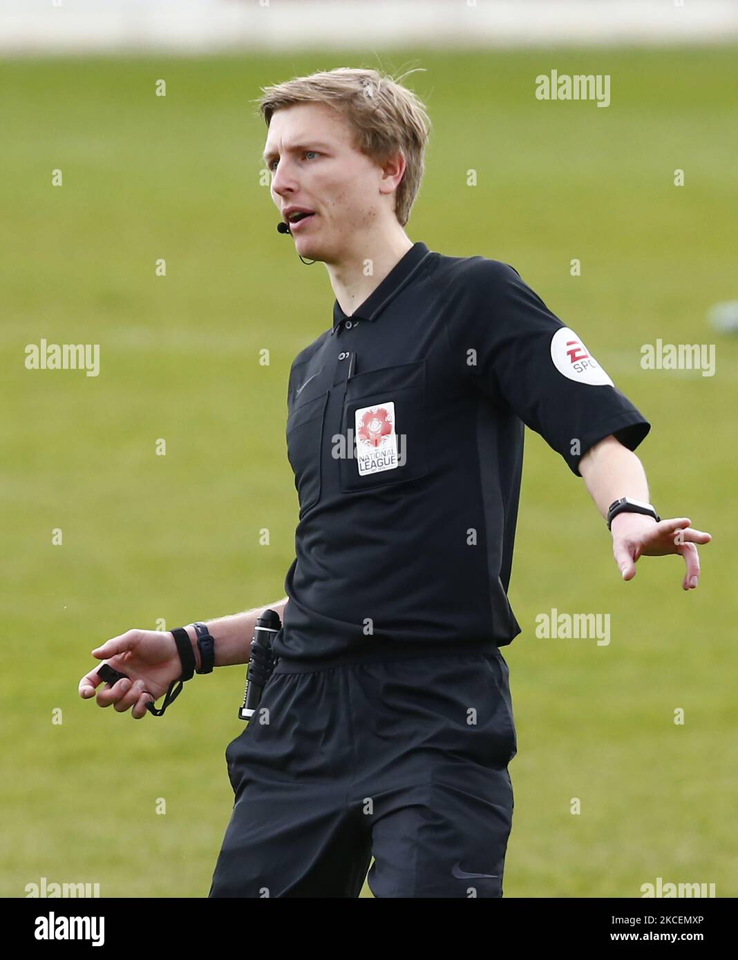 Referee Matthew Russell during Vanarama National League match between ...
