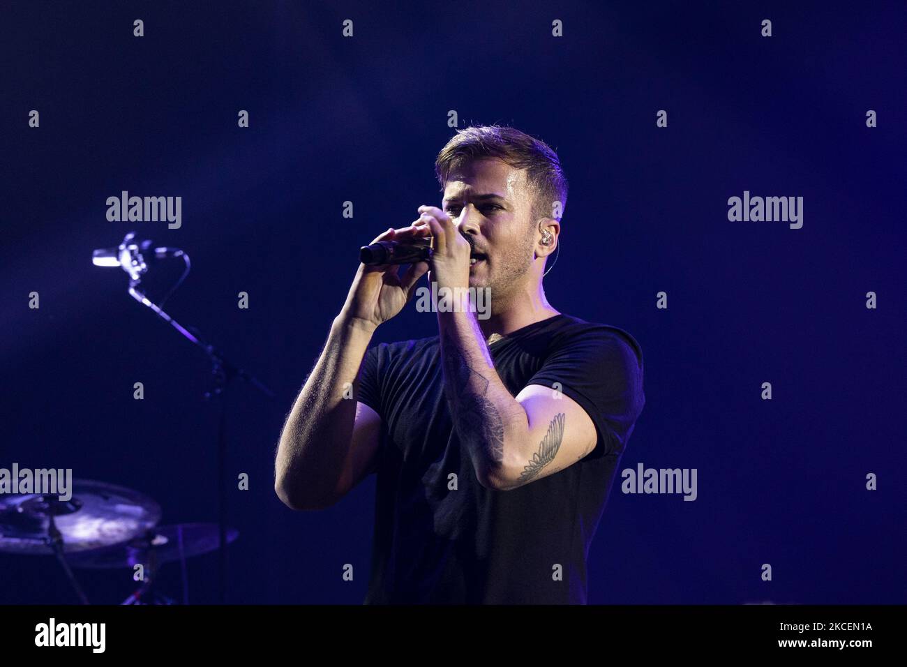 Portuguese singer David Carreira in concert at the super bock arena ...
