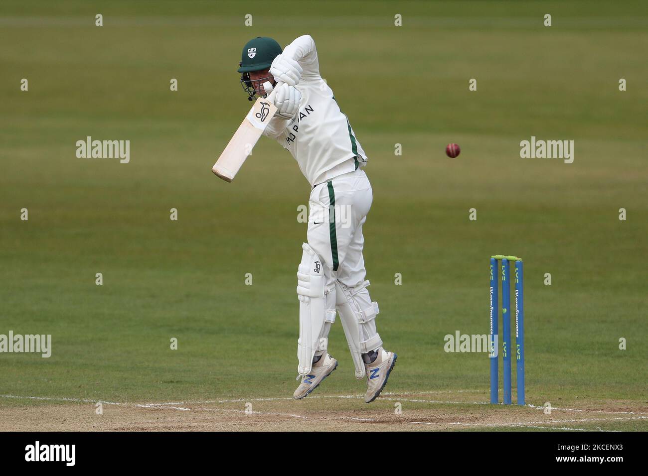 Jake Libby of Worcesterhire batting during the LV= County Championship ...