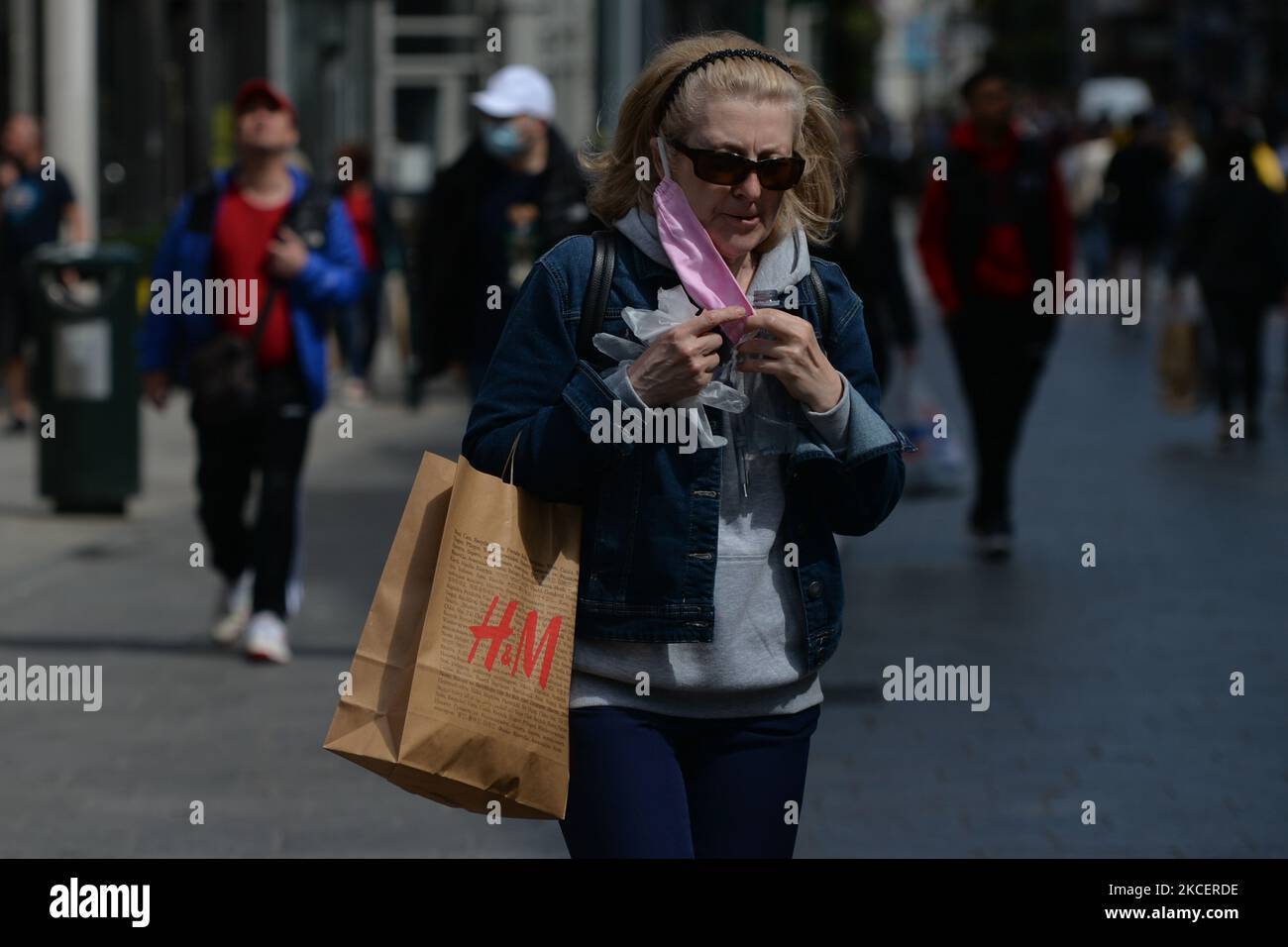 Shoppers seen in Dublin city centre as Ireland takes another step ...