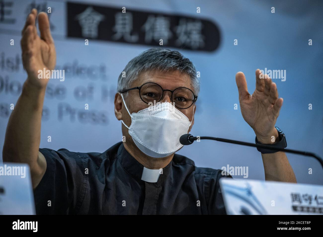 New Vatican Appointee as Hong Kong's Bishop Stephen Chow, speaks during ...