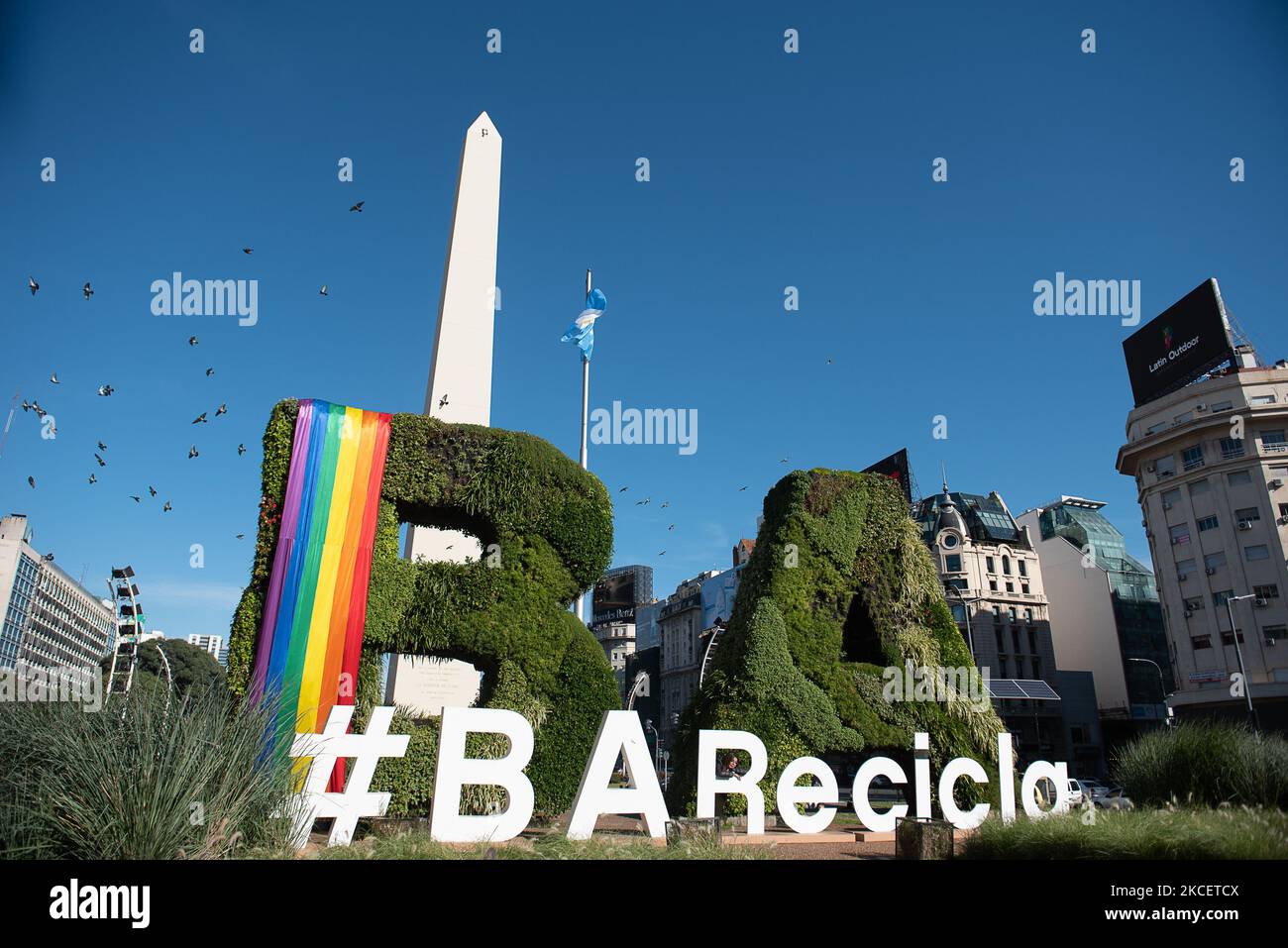 The LGBTIQ + pride flag was raised on the flagpole located next to the ...