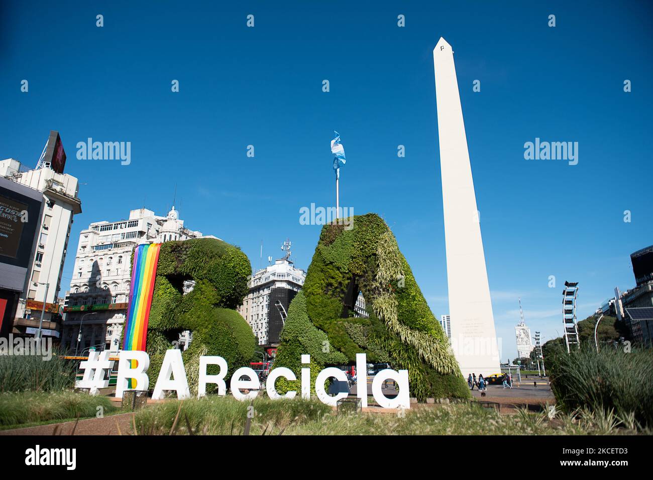 The LGBTIQ + pride flag was raised on the flagpole located next to the ...