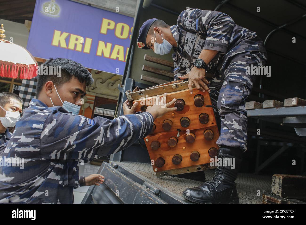 Parts of sunken indonesian navy submarine kri nanggala hi-res stock ...
