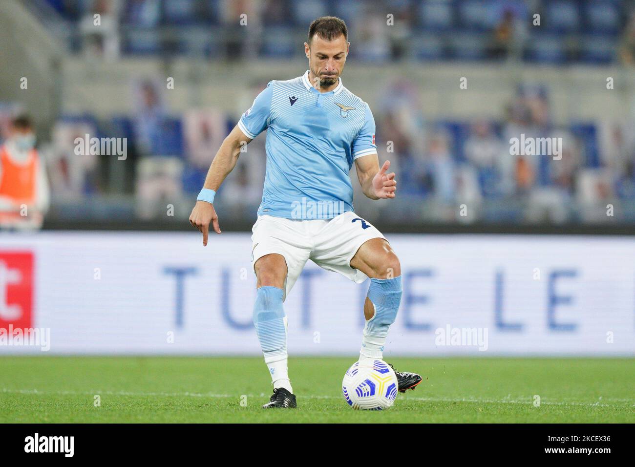 Stefan Radu of SS Lazio during the Serie A match between SS Lazio and ...