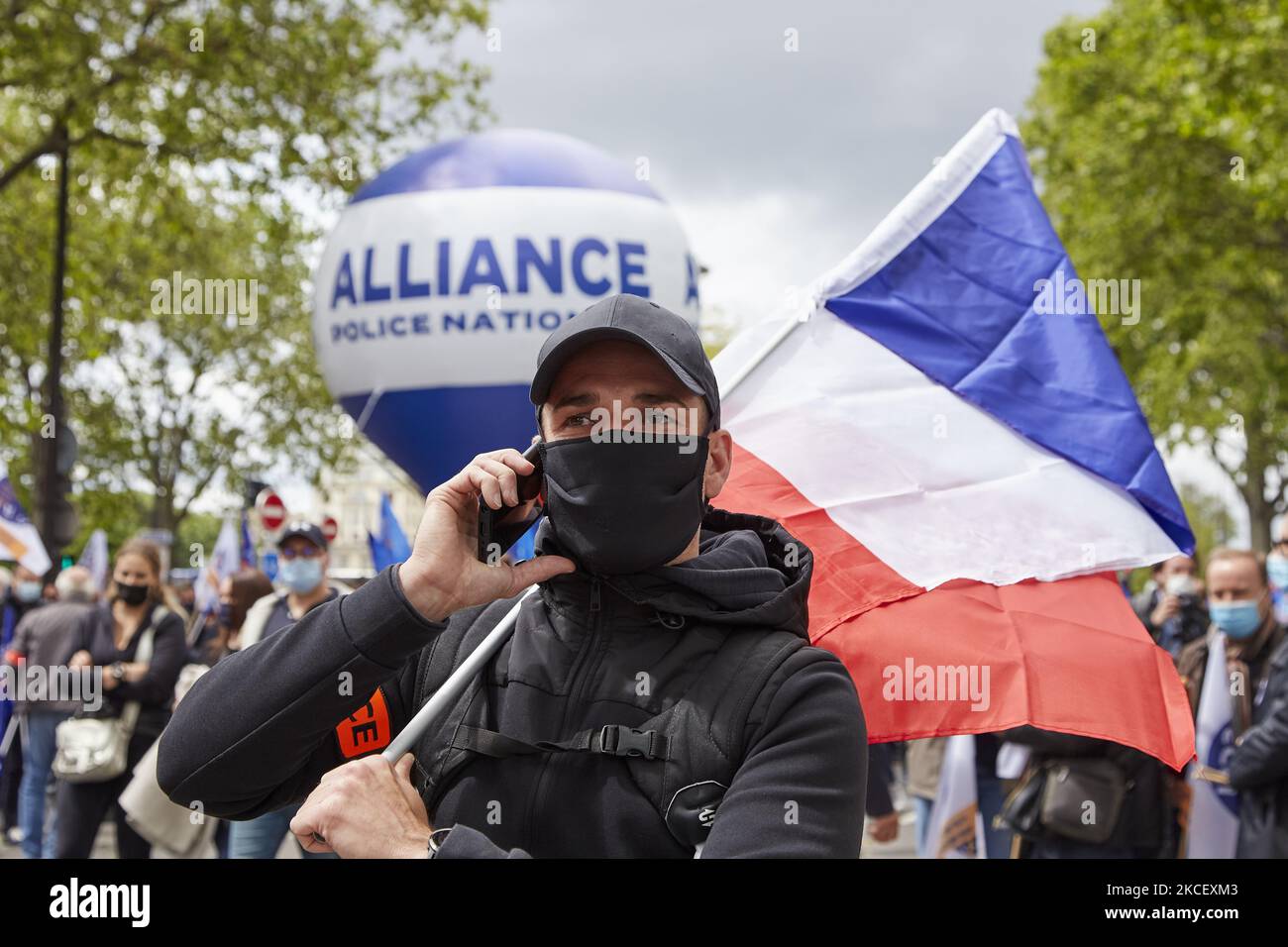 Police officers demonstrate in Paris, France on May 19, 2021 to push ...
