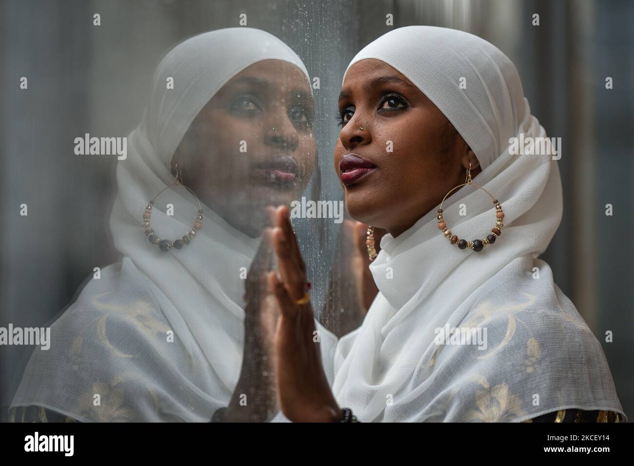Ifrah Ahmed, a Somali-Irish social activist poses for a pictures inside ...