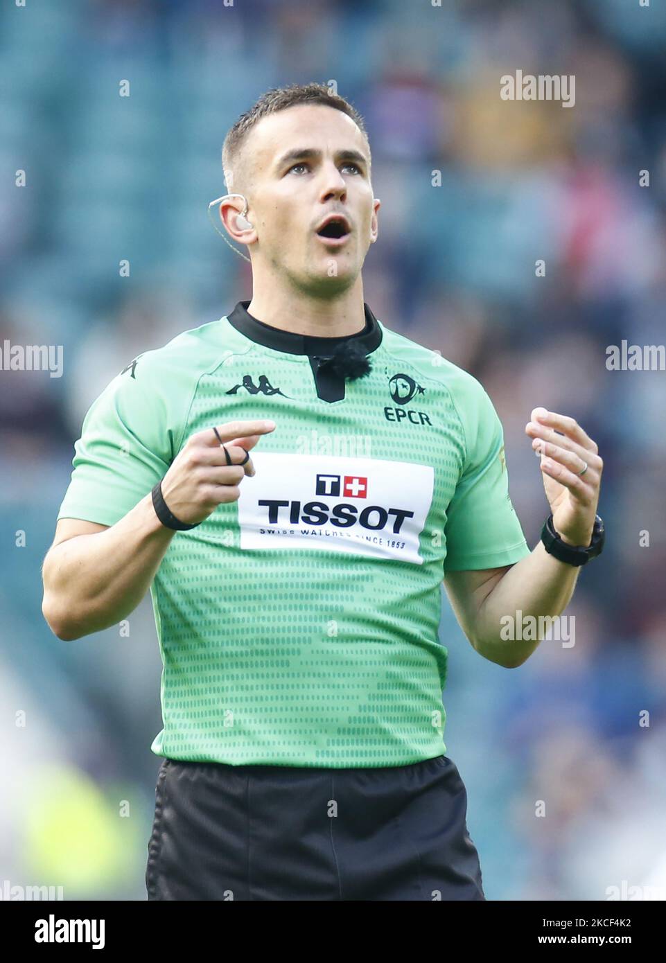 Referee Luke Pearce of England during Heineken Champions Cup Final ...