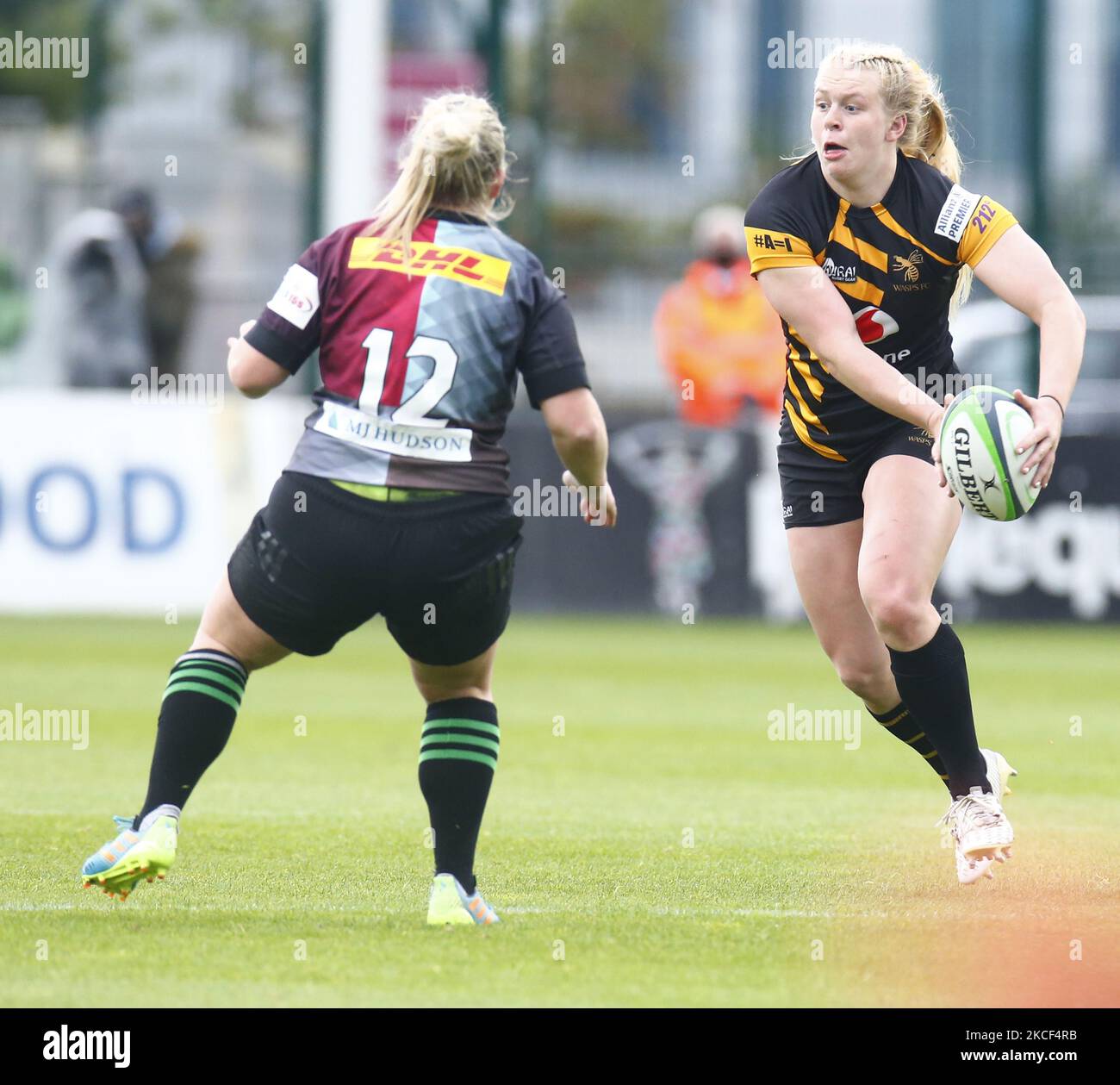 Abi Burton of Wasps Ladies during Premier Semi- Final match between ...