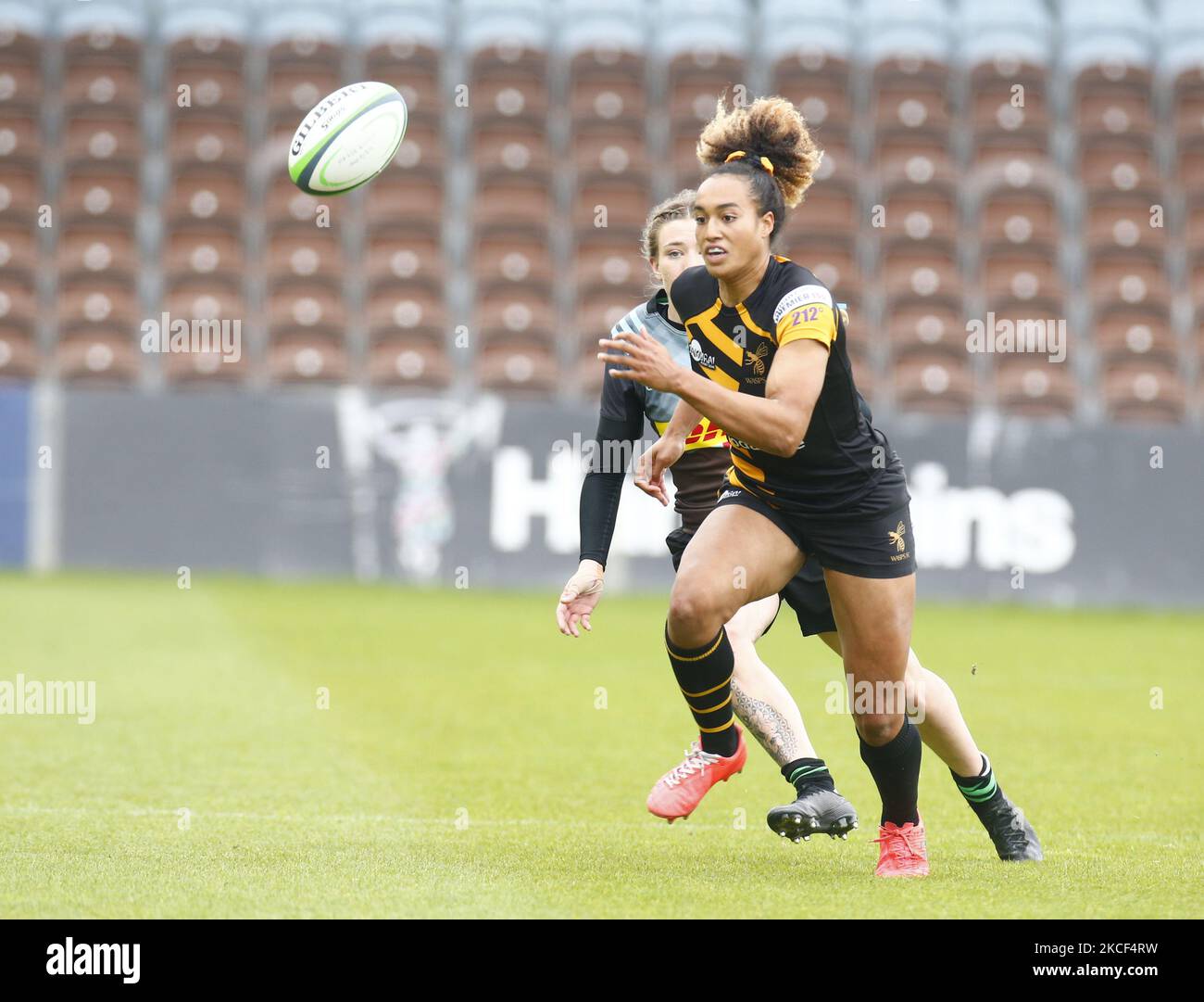 Celia Quansah of Wasps Ladies during Premier Semi- Final match between ...
