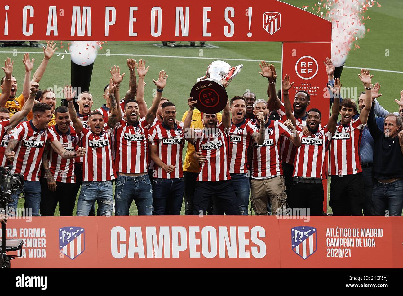 Luis suarez trophy atletico madrid hi-res stock photography and images ...