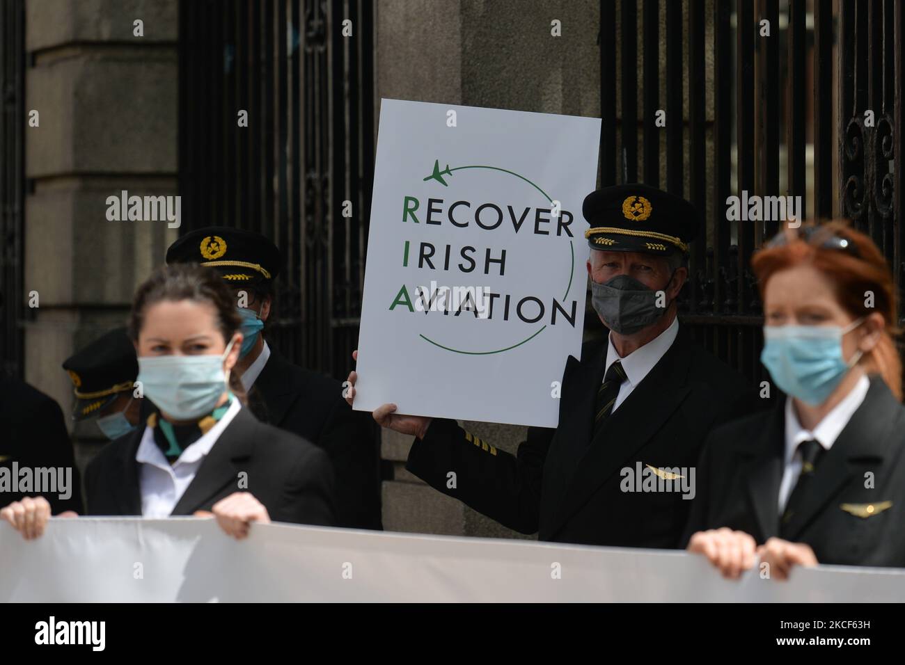 Pilots’ group 'Recover Irish Aviation' demonstrating outside Leinster ...
