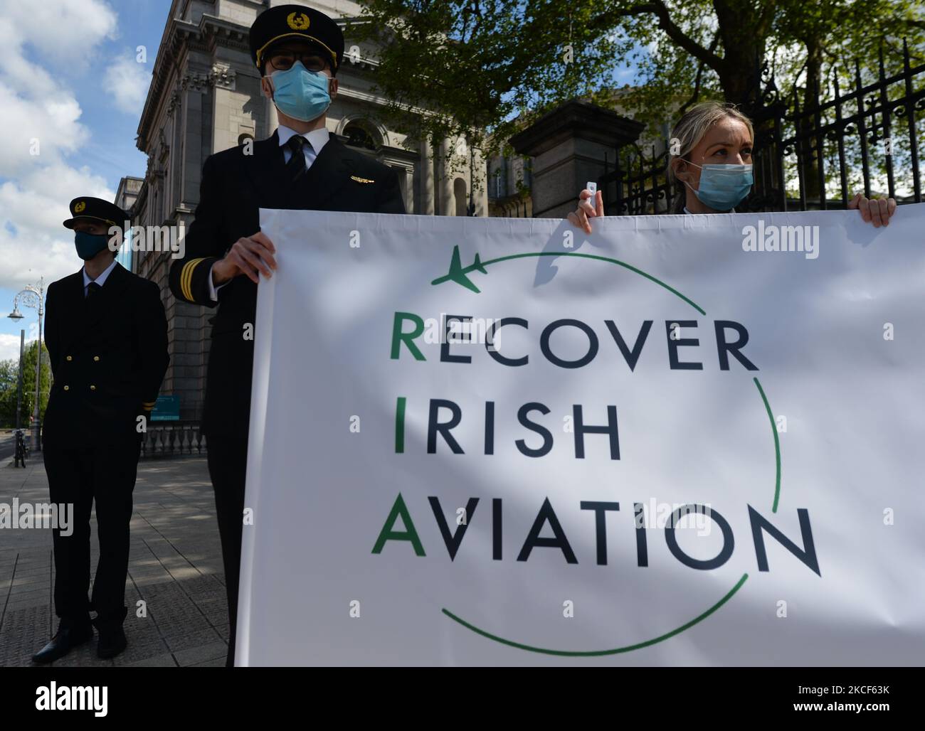 Pilots’ group 'Recover Irish Aviation' demonstrating outside Leinster ...