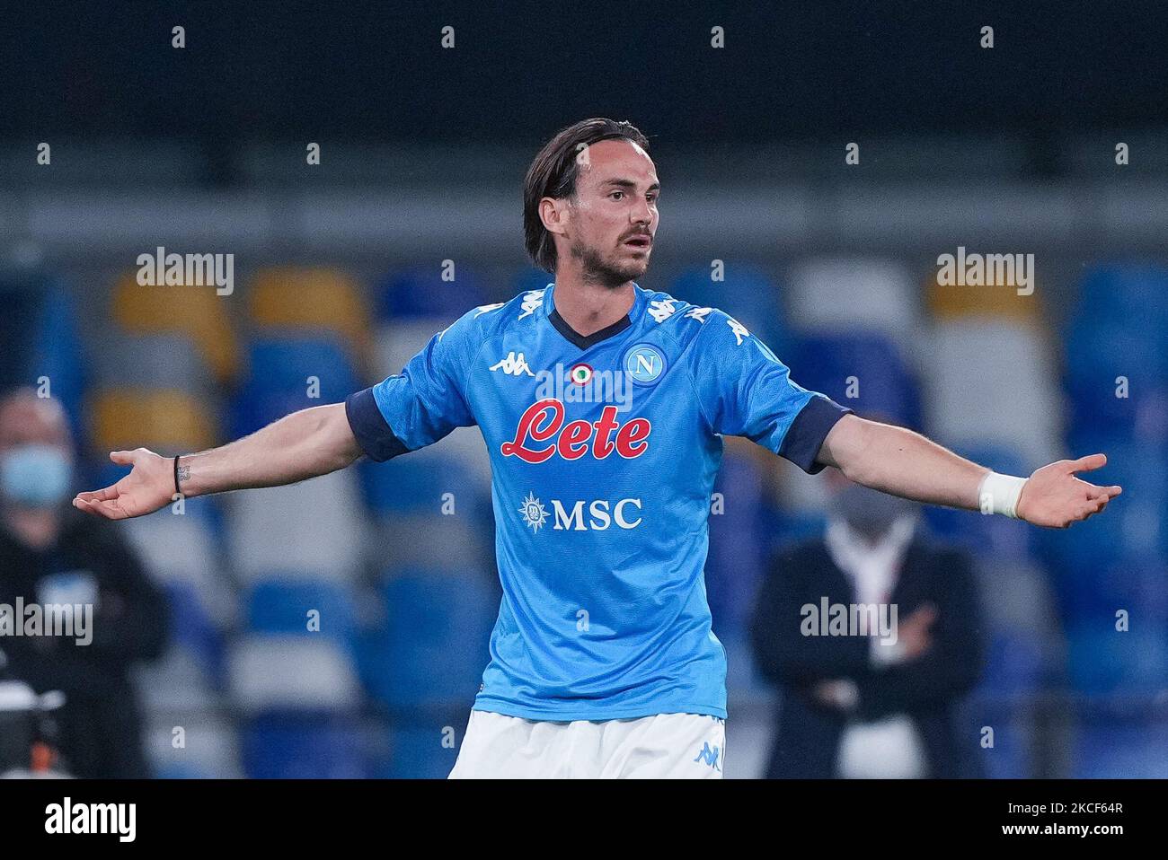 Fabian ruiz of ssc napoli gestures hi-res stock photography and images ...