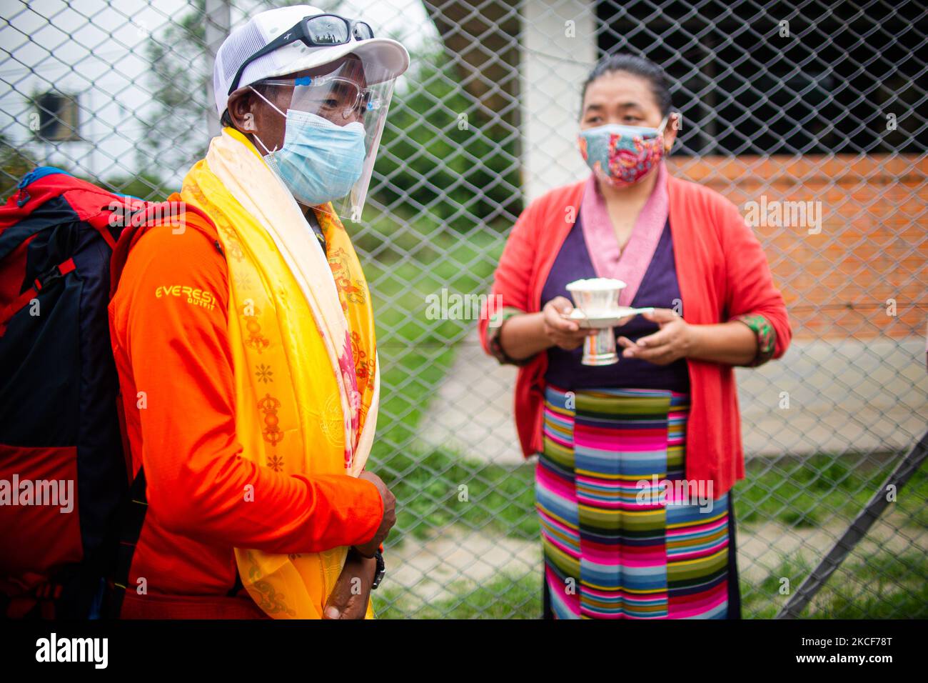Kami Rita Sherpa, a Nepalese mountaineer arrives after summiting Mount ...