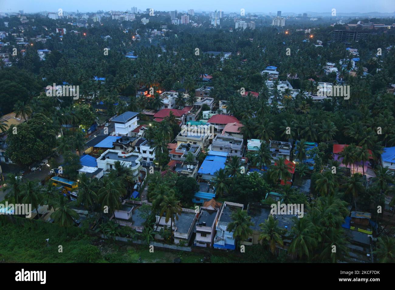 Trivandrum city aerial view hi-res stock photography and images - Alamy