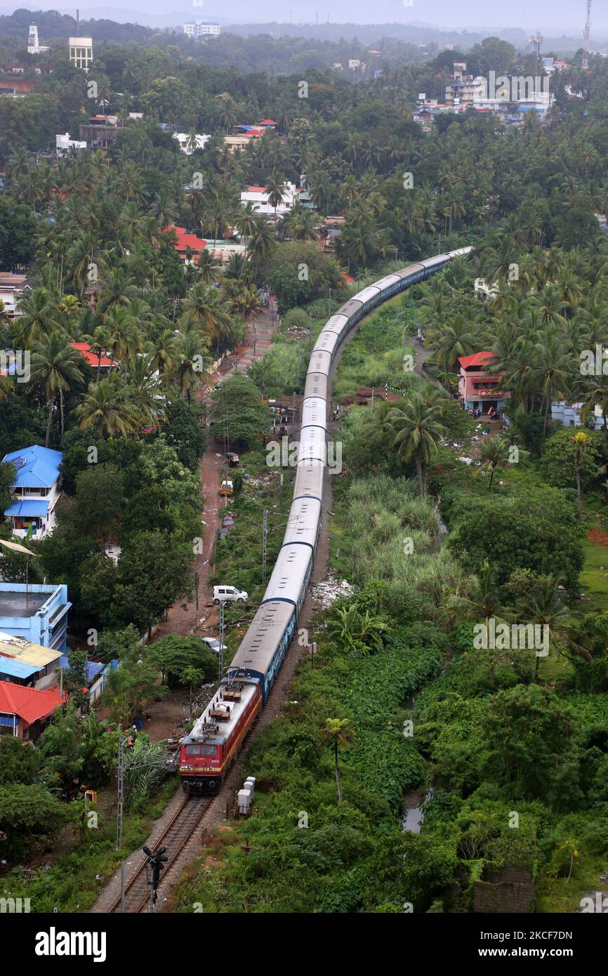 Trivandrum city aerial view hi-res stock photography and images - Alamy