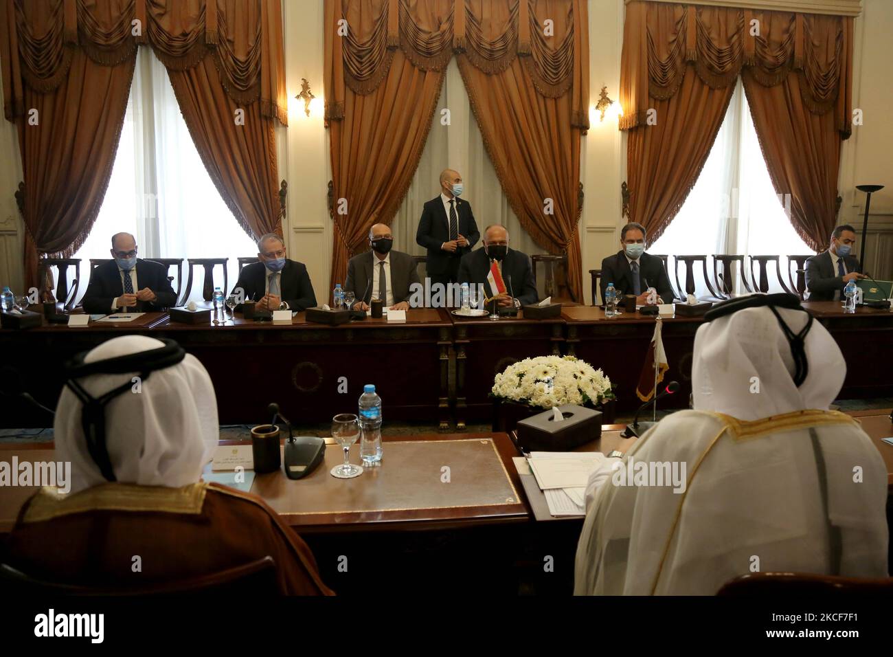 Qatari counterpart mohammed bin abdulrahman al thani hi-res stock ...