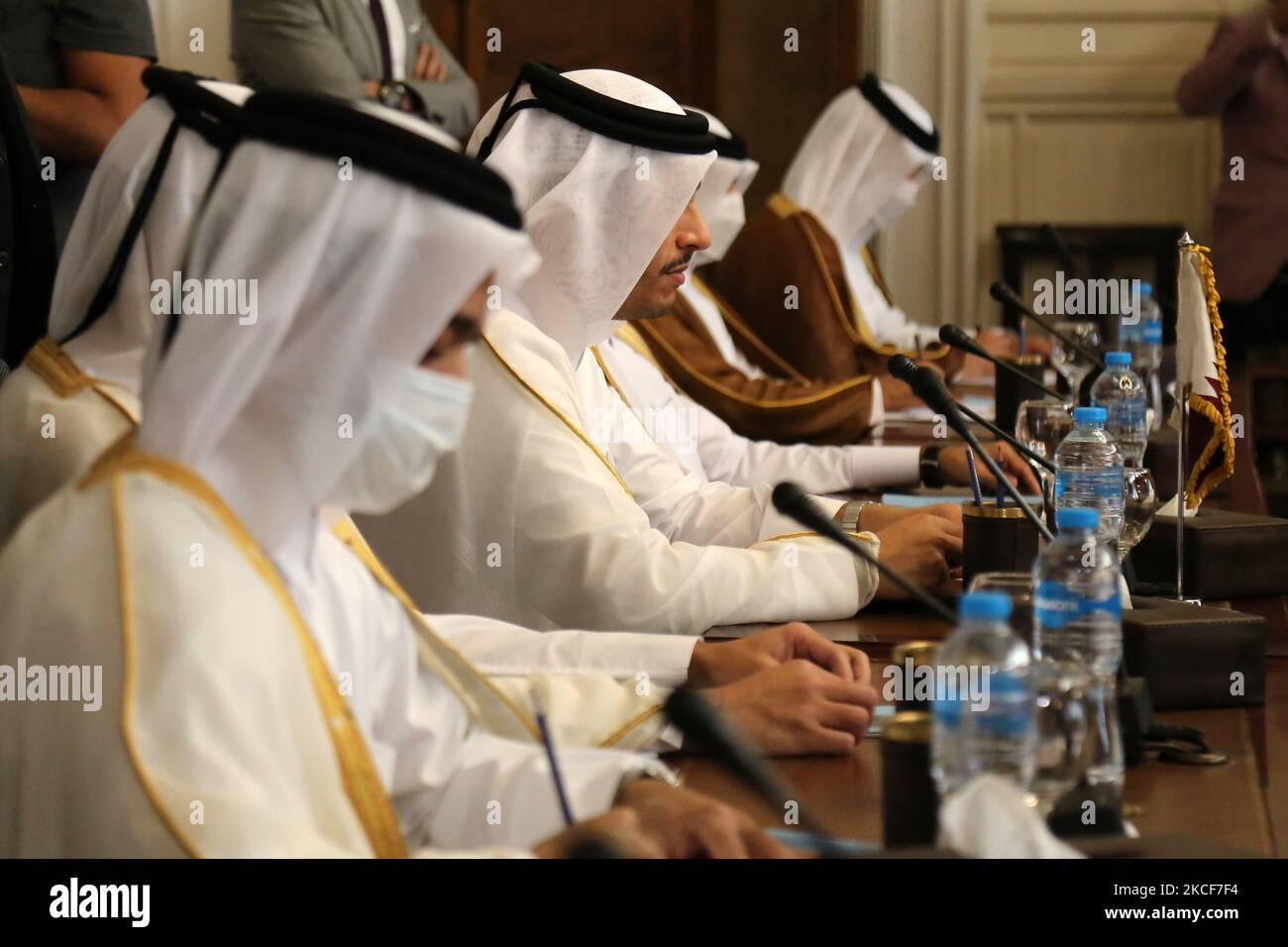 Qatari counterpart mohammed bin abdulrahman al thani hi-res stock ...