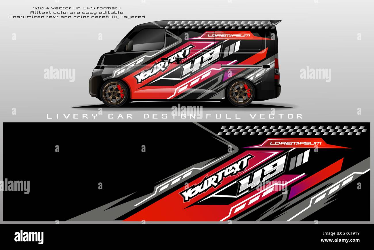 car livery graphic vector. abstract grunge background design for ...