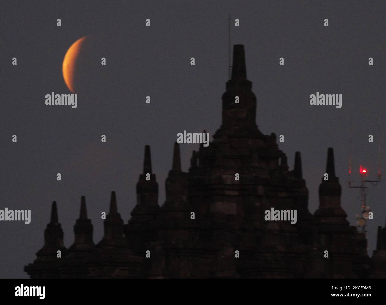 A total lunar eclipse that coincides with the celebration of Vesak Day, on May 26,2021 observed ...