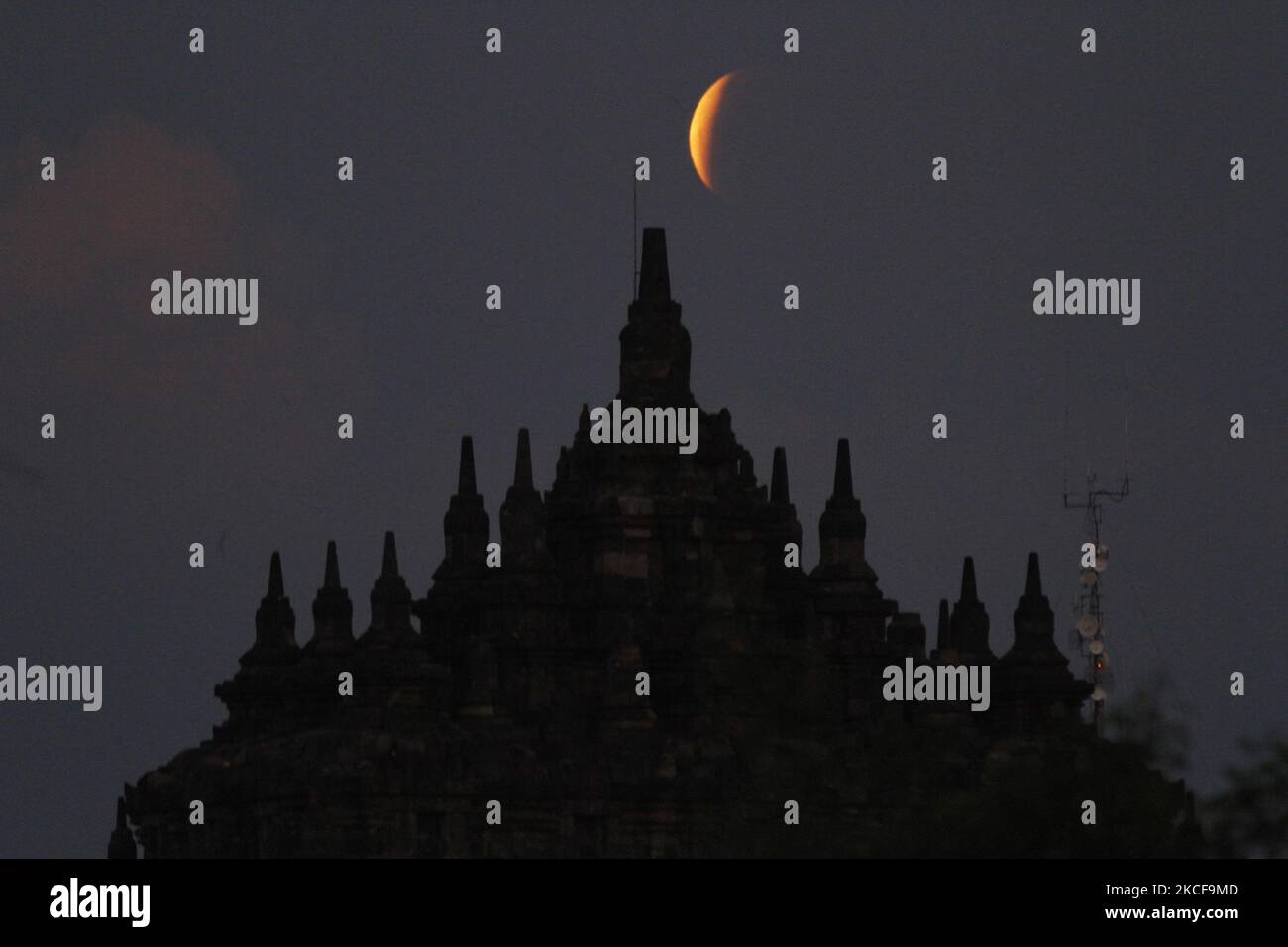 A total lunar eclipse that coincides with the celebration of Vesak Day, on May 26,2021 observed ...