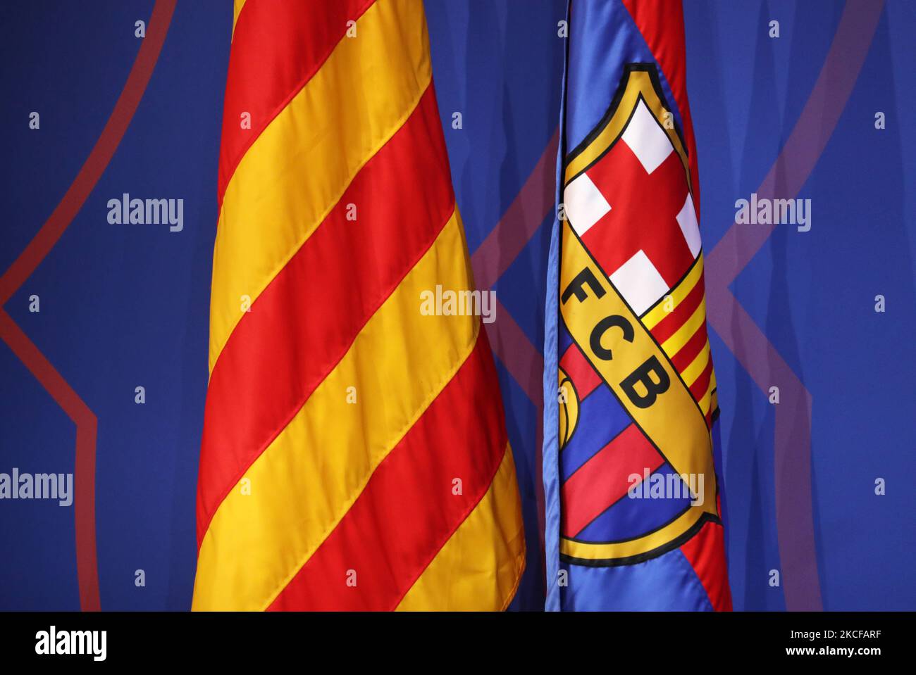 Fc barcelona flag hi-res stock photography and images - Alamy