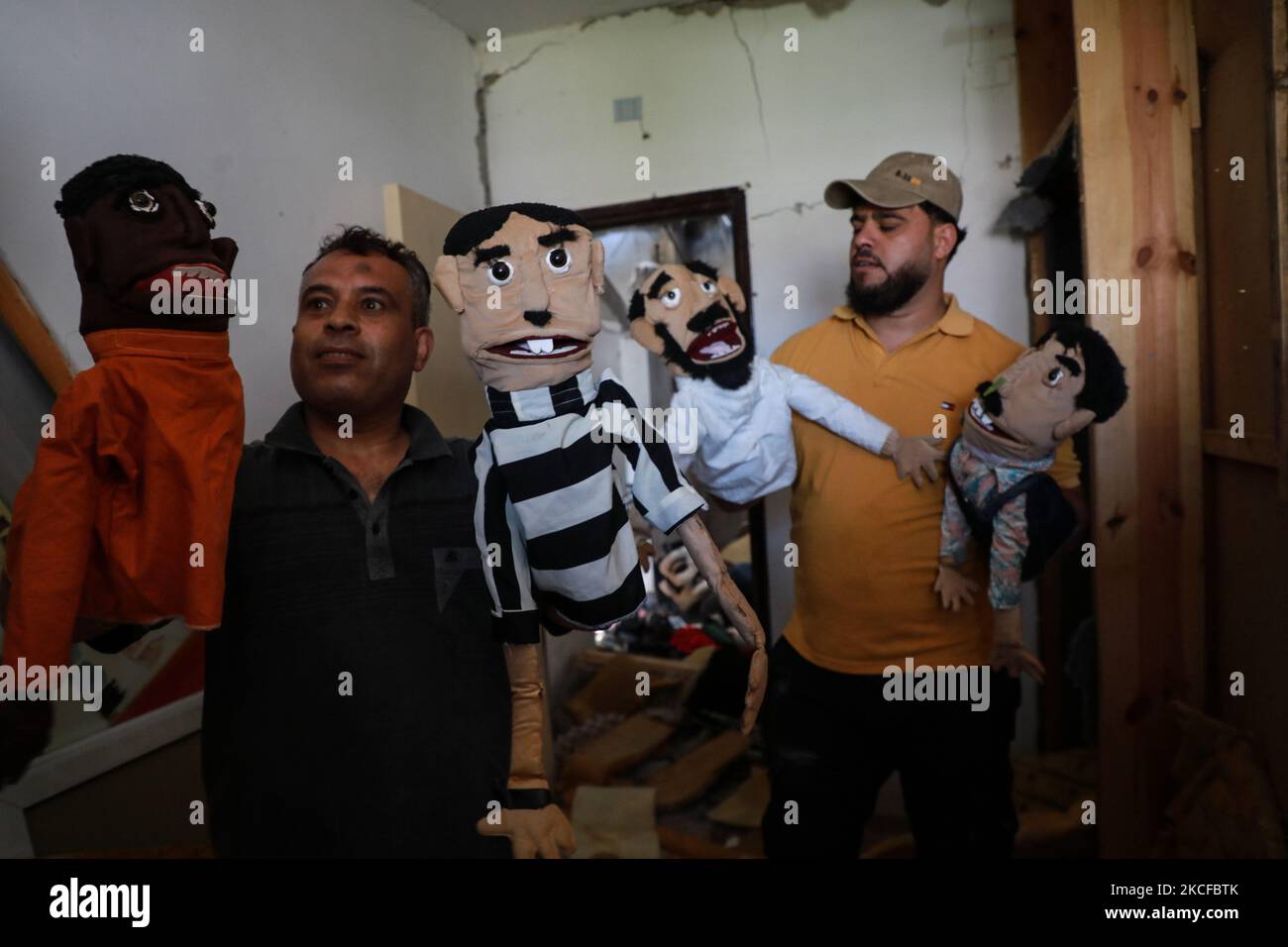 Nabil al-Khatib, a Palestinian artist and founder of Beit al-Fann (the ...