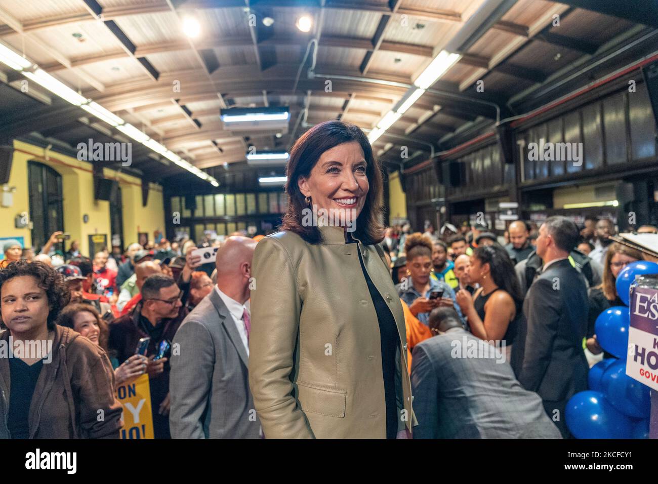 Governor Kathy Hochul attends campaign rally with Congressman Adriano ...
