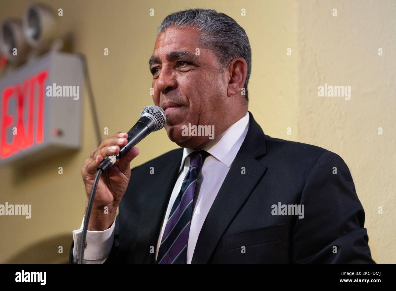 Congressman Adriano Espaillat speaks at Governor Kathy Hochul campaign ...