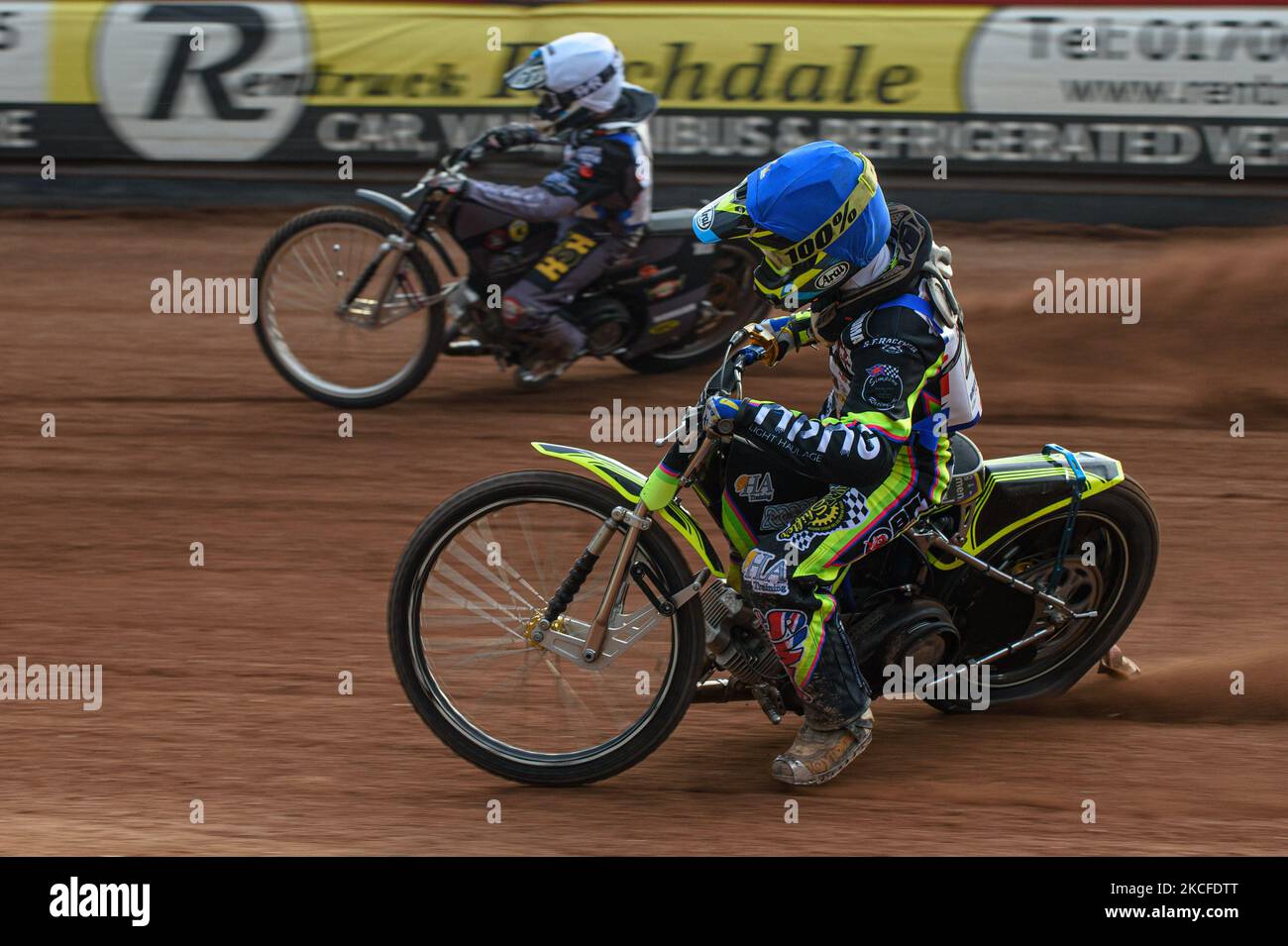Alex Goldsborough (Blue) inside Vinnie Foord (White) during the British ...