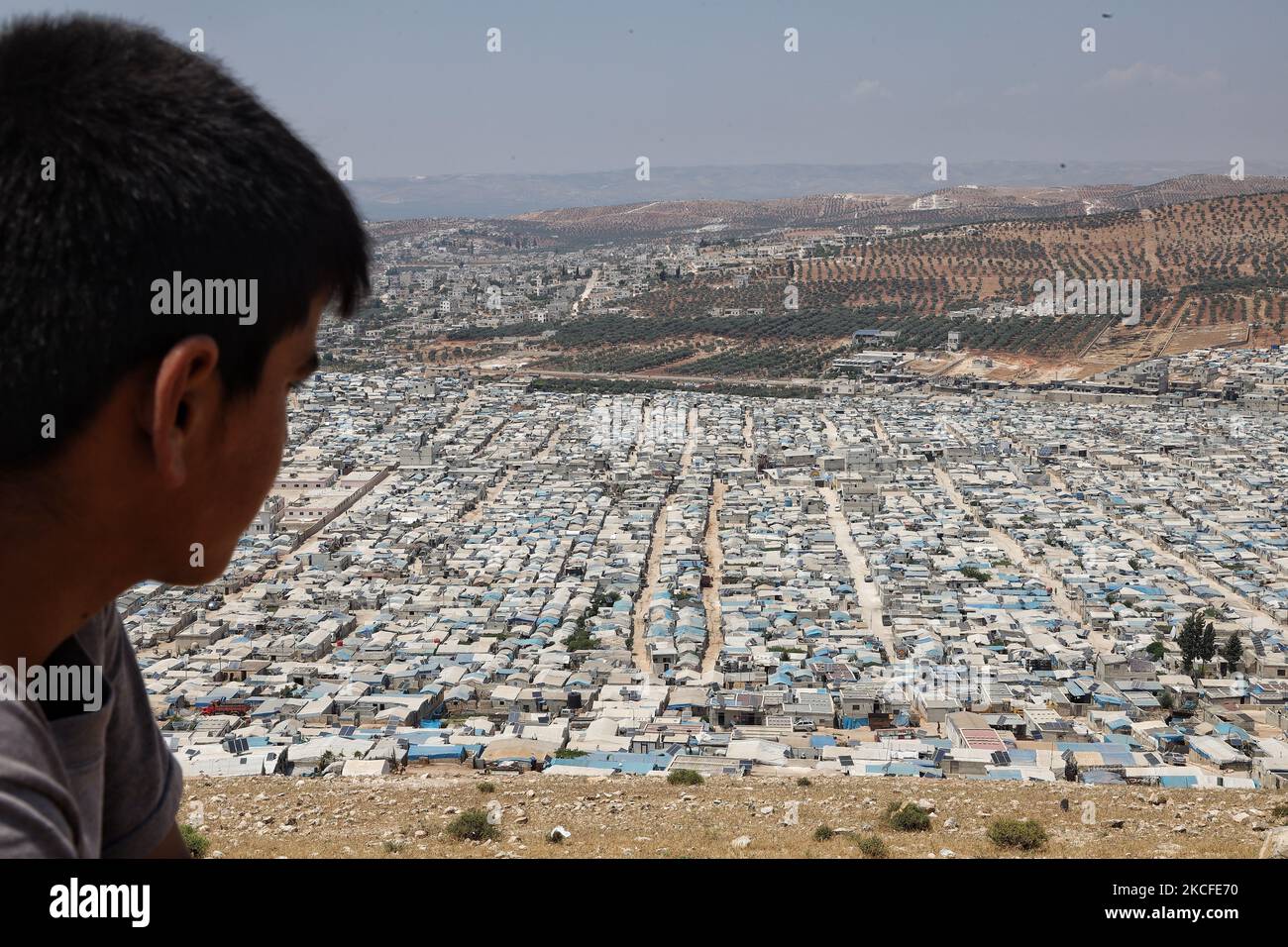 Daily life of displaced Syrians in Karama camps in the northern ...