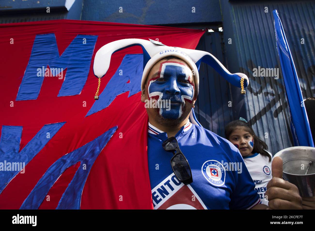 Cruz Azul fans arrive to the Azteca Stadium in Mexico City, Mexico on ...