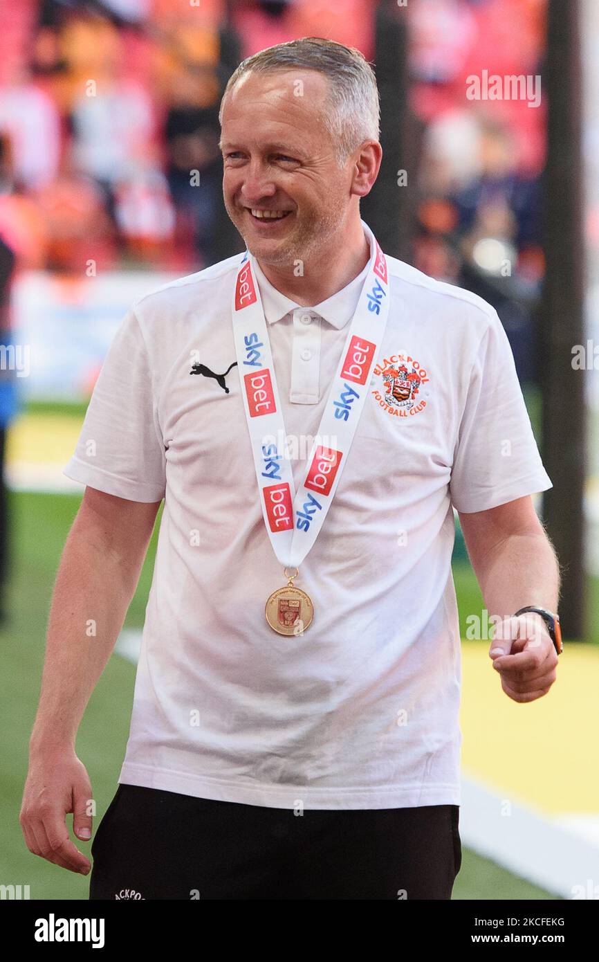 Neil Critchley, manager of Blackpool during the Sky Bet League 1 match ...