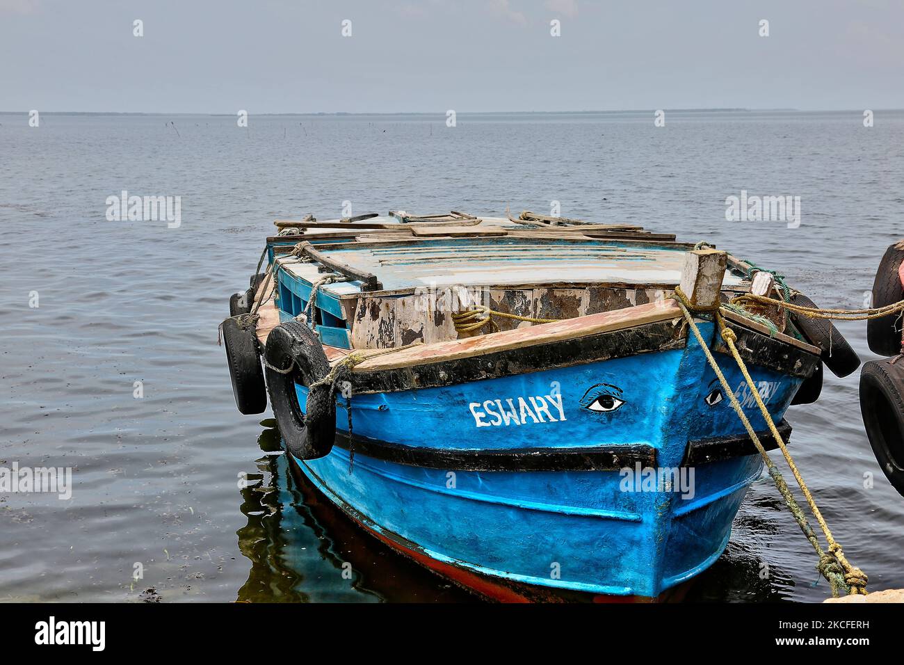 Ferry boat moord at the Kanaki Harbour in the Jaffna region of Sri Lanka. (Photo by Creative ...