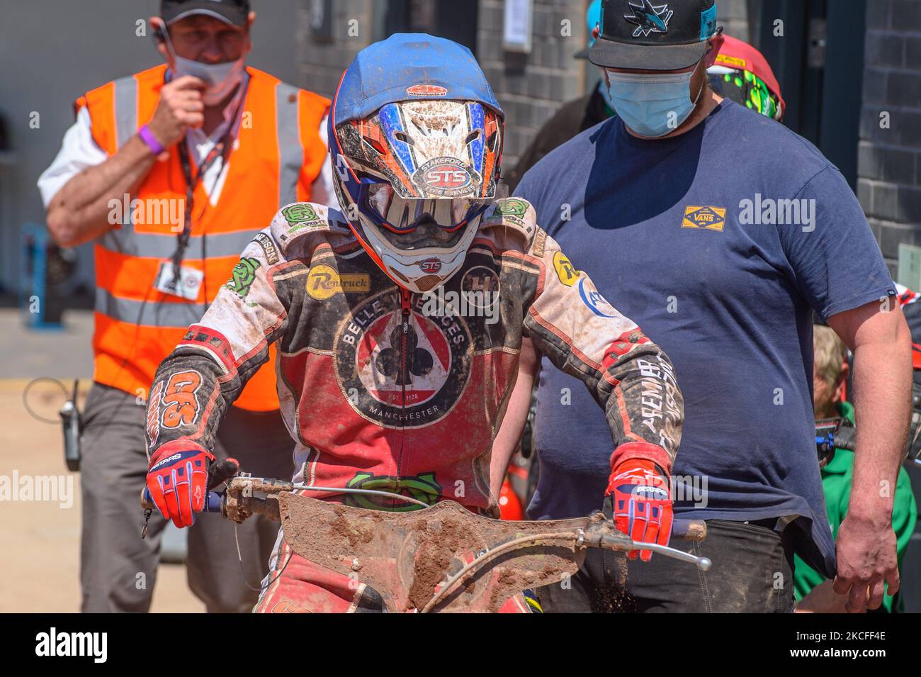 Steve Worrall waits to go out for his next heat during the SGB ...