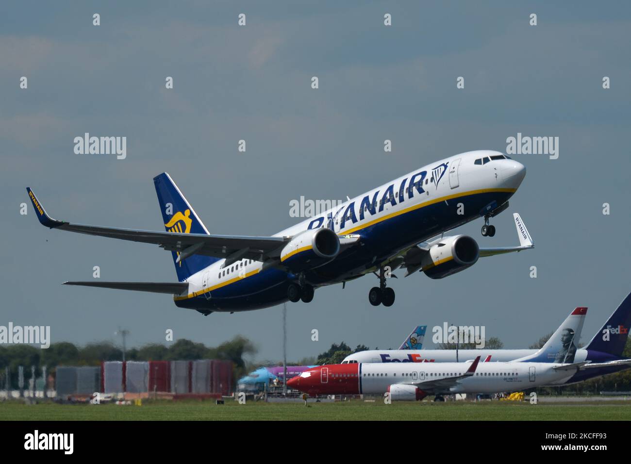 Ryanair flight to Lisbon departs from Dublin Airport. On Monday, May 31 ...