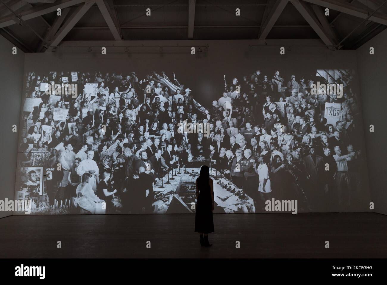 LONDON, UNITED KINGDOM - JUNE 02, 20201: A woman looks at 'The Gun ...