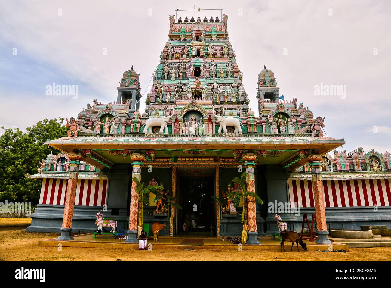 Ayyanar Kovil (Aiyanar temple) located on Analaitivu Island in the ...