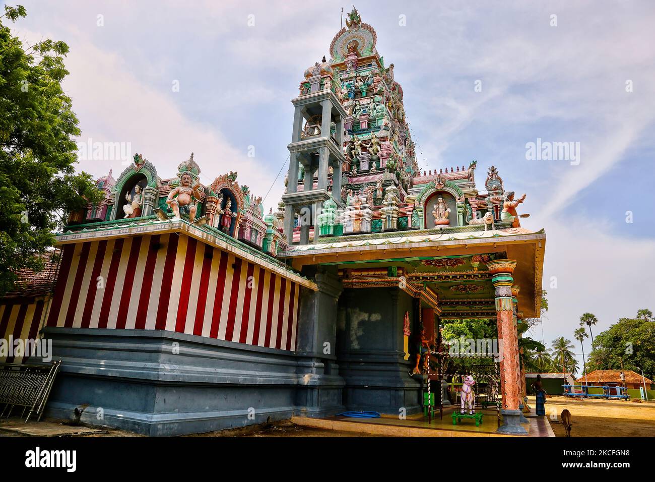 Ayyanar Kovil (Aiyanar temple) located on Analaitivu Island in the ...