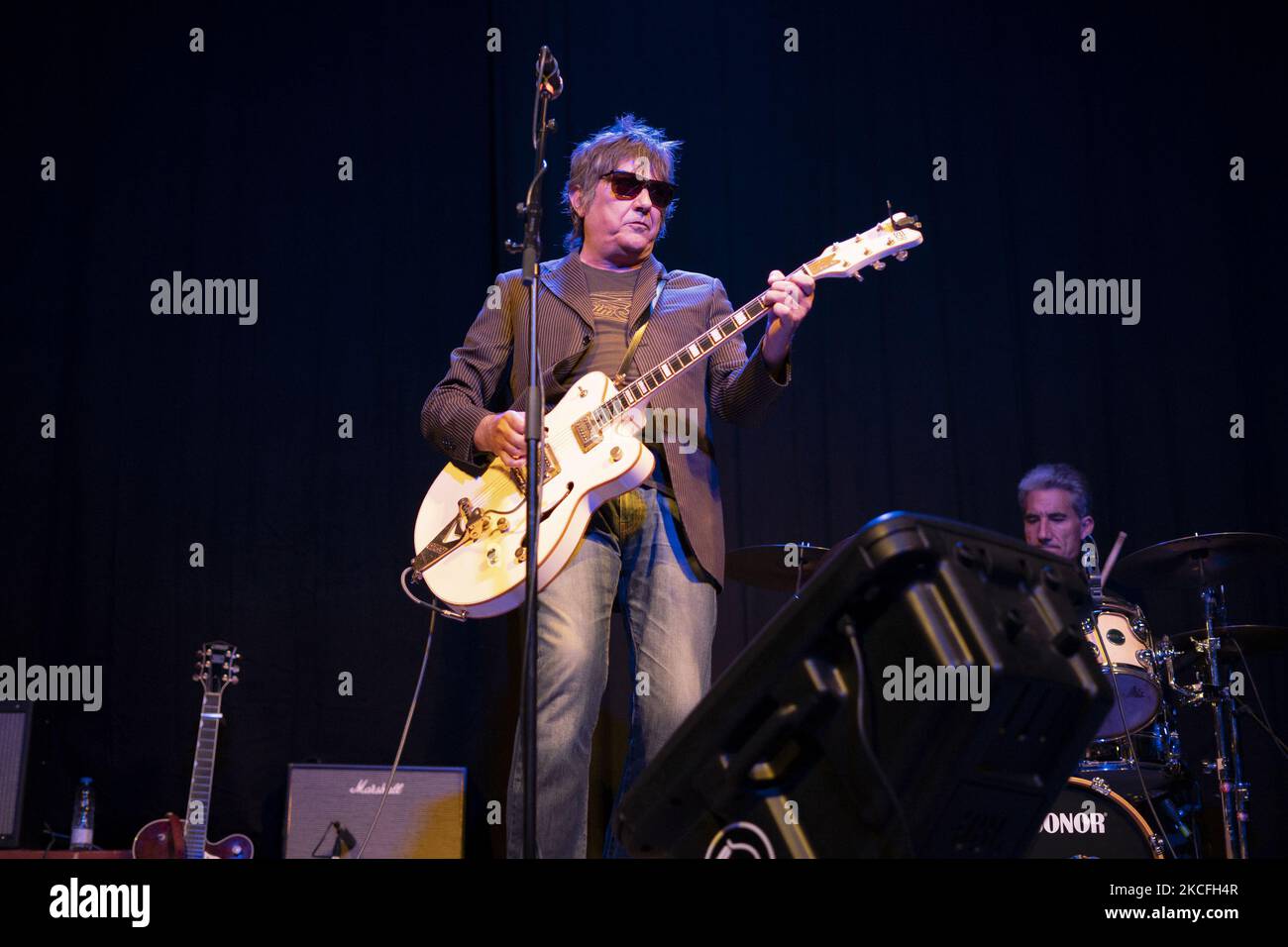 the singer Javier Andreu of the group La Frontera during his ...