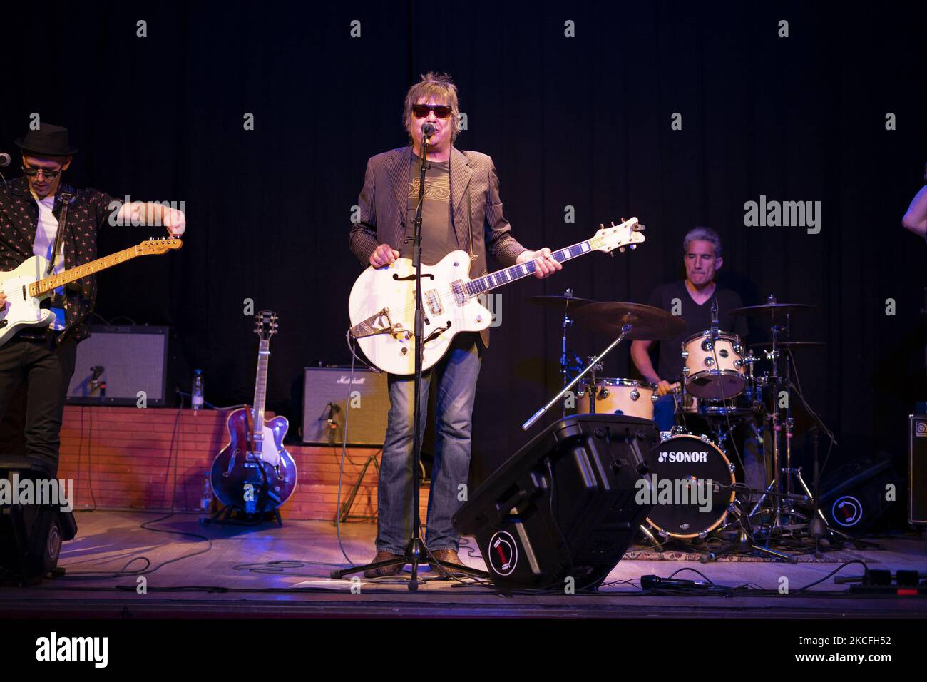 the singer Javier Andreu of the group La Frontera during his ...