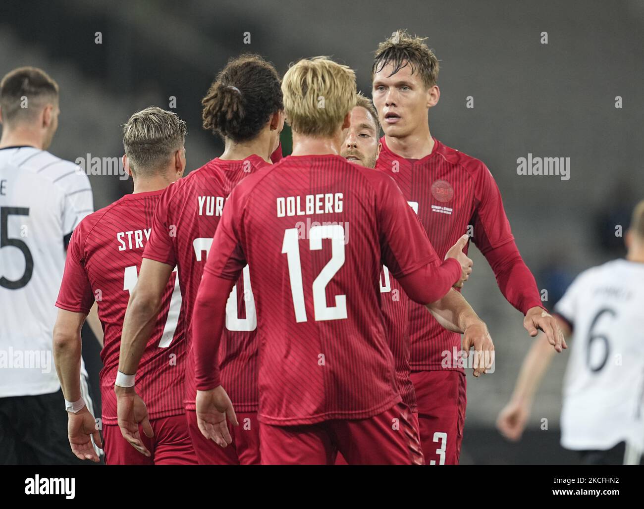 Denmark’s Jannik Vestergaard during the friendly pre Euro 2021 match ...