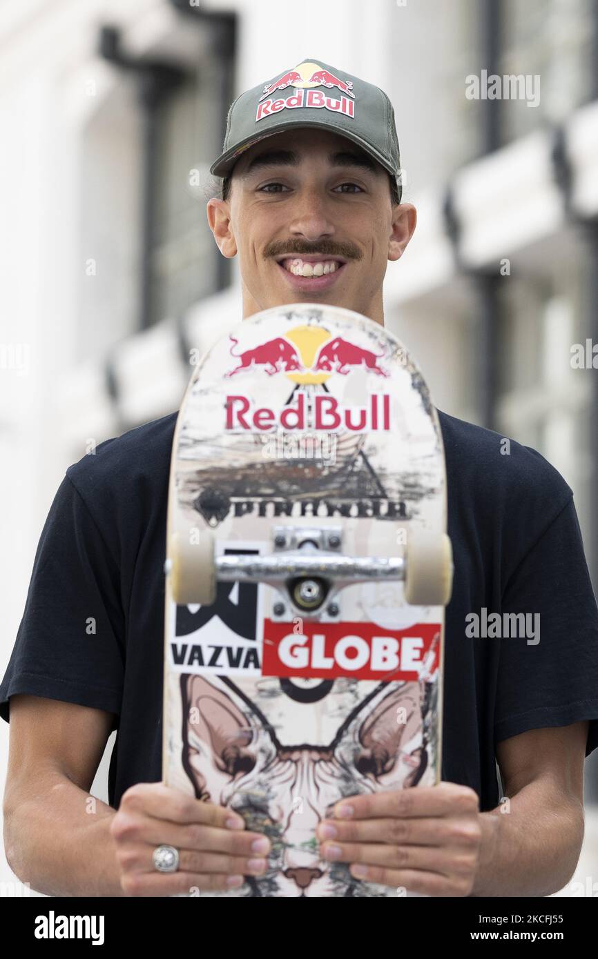 Skater Danny Leon poses during the portrait session in Madrid, Spain on ...