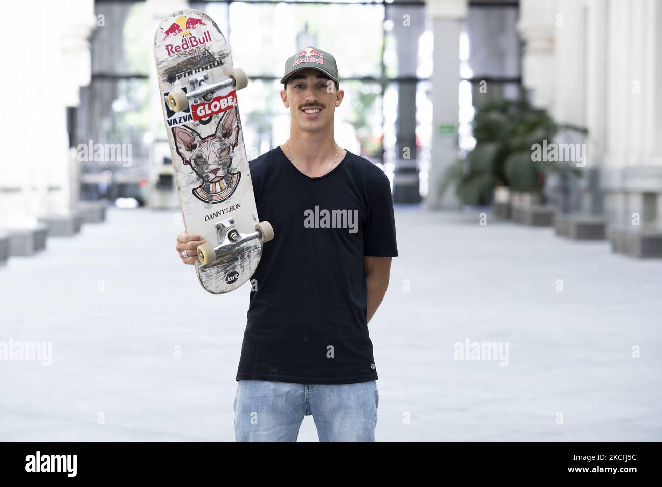 Skater Danny Leon poses during the portrait session in Madrid, Spain on ...