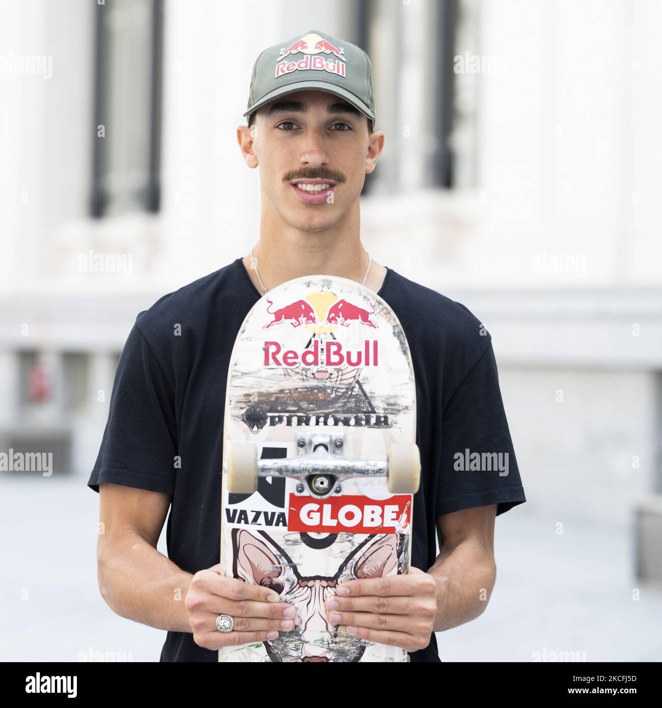 Skater Danny Leon poses during the portrait session in Madrid, Spain on ...