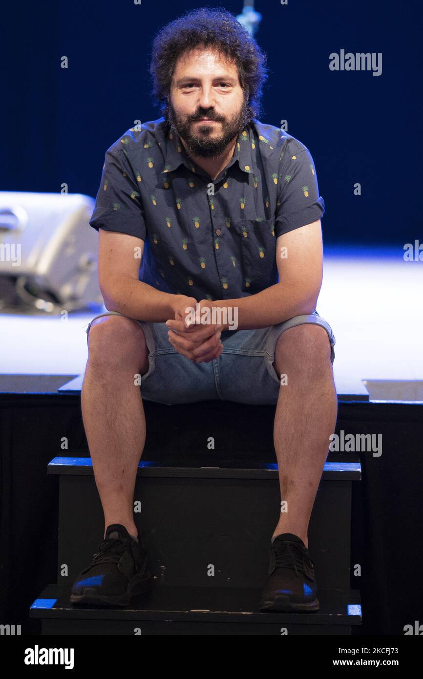 The singer El Kanka poses during the portrait session in Madrid, Spain ...